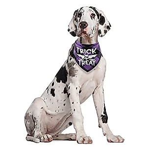 Halloween Dog Bandana Triangle Bib Pet Scarf Accessories Costumes Plaid Luminous Printing