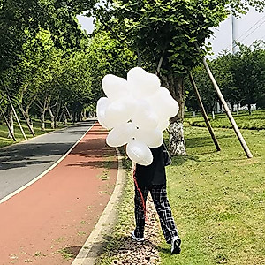 FVCENT Heart Foil Balloon | 30 Stück 18-inch Heart Helium Balloons Heart-shaped Foil Balloons Suitable for Birthday Wedding Bridal Valentine's Day Mother's Day Party (White)