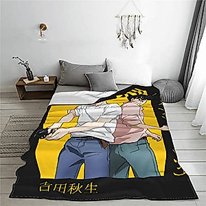 Banana Fish Blanket Flannel Fleece Lightweight Throw Blankets All Seasons Bed Couch Office Outdoors 50"X40"