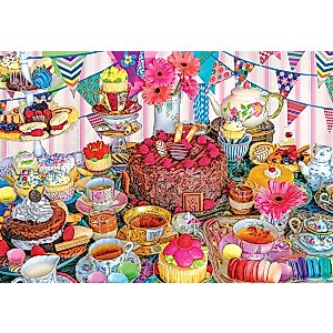 RoseArt - Kodak Premium - Tea Party Tent - 1500 Piece Jigsaw Puzzle for Adults