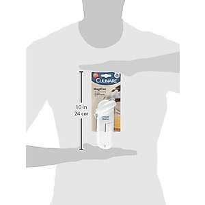 Culinare C10015 MagiCan Tin Opener | White | Plastic/Stainless Steel | Manual Can Opener | Comfortable Handle For Safety and Ease