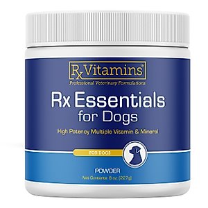 Rx Vitamins Essentials for Dogs - Daily Dog Multivitamin Powder - with Blue Spirulina for Dogs, Kelp Powder, and Milk Thistle for Dogs - Complete Dog Vitamins and Essential Minerals - 8 oz