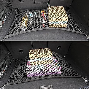 Car Trunk Luggage Storage Cargo Organizer Elastic Mesh Net Styling Accessories, for Volvo S60 S90 V60 V90 XC60 XC90 Accessories
