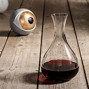 Krosno Elegant Wine Decanter, 54.1 oz, Harmony Collection, Accessory for Wine Lovers, Lead-free Crystal Glass Wine Decanters and Carafes, Red Wine Pitcher, Made in Europe