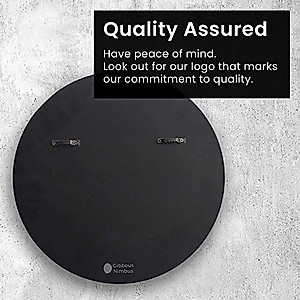 Gibbous Nimbus Large 12.2" Moon Phase Shelf Set (5 PCS) - Moon Shelf Set Moon Decor Crystal Display Shelf - Boho Shelf Decor Moon Shelf Wall Decor - Black Wooden Crescent Moon Crystal Shelf Decor…