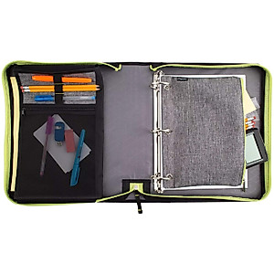 Five Star 2" Ring Zipper Binder 605 Sheet Capacity Orange