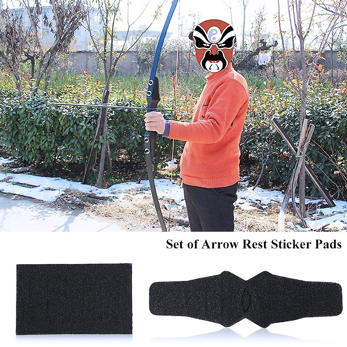 Drop Away Arrow Rest,Arrow Rest Anti Slip Sticker Set,2 Set/4Pcs Archery Rest Compound Bow Shooting Hunting Accessory for QAD HDX Drop Away Compound Bow Rest Arrow Rest Felt qad integrate felt arrow
