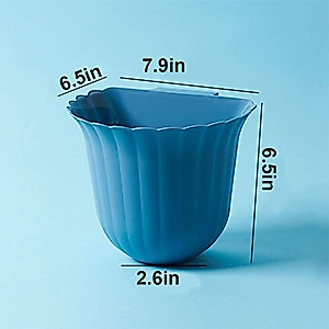 DapKuj Hanging Trash Can, Hanging Trash can for Kitchen Cabinet Door, Mini Plastic Trash can to Collect Food Scraps (4Pcs White)