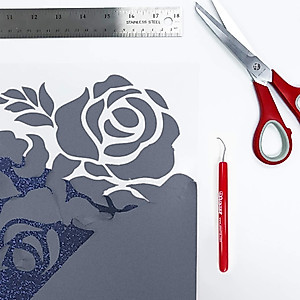 Siser Glitter HTV 11.8"x5ft Roll - Iron on Heat Transfer Vinyl (Royal Blue)