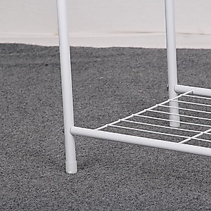 kaileyouxiangongsi 30" Free Standing Towel Rack, 3 Tier Alloy Steel Stand with Bottom Shelf, Blanket Drying and Display Rack for Oversized Bath Towels Bathroom Accessories, Next to Tub or Shower