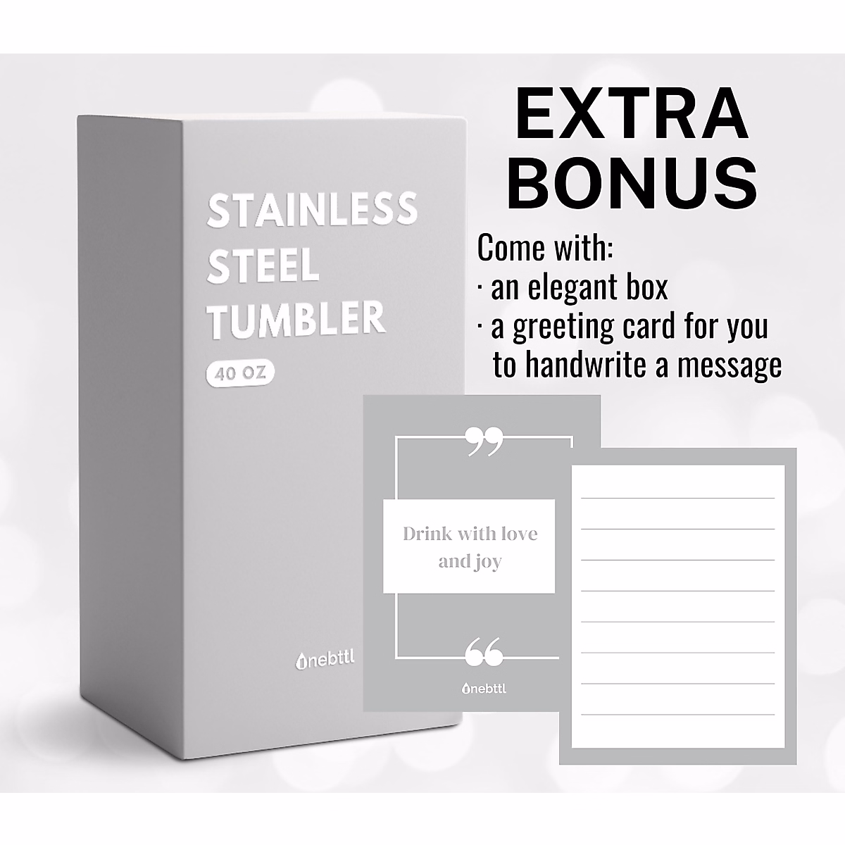 Personalized Coffee Mug with Initials, Monogrammed Travel Tumbler for Him, Custom Cups, Unique Birthday Christmas Gifts for Men Who Have Everything, 40 oz Insulated Travel Cup with Handle, L