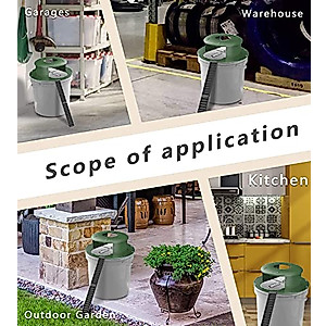 [Upgrate] Mouse Trap Bucket by CRILEAL, Rat Trap with Auto Reset Door Style, Bucket Lid Mouse Trap, Reusable Live Mouse Trap Fit 5Gallon Bucket, Mice Trap for Garden/Indoor& Outdoor,Green