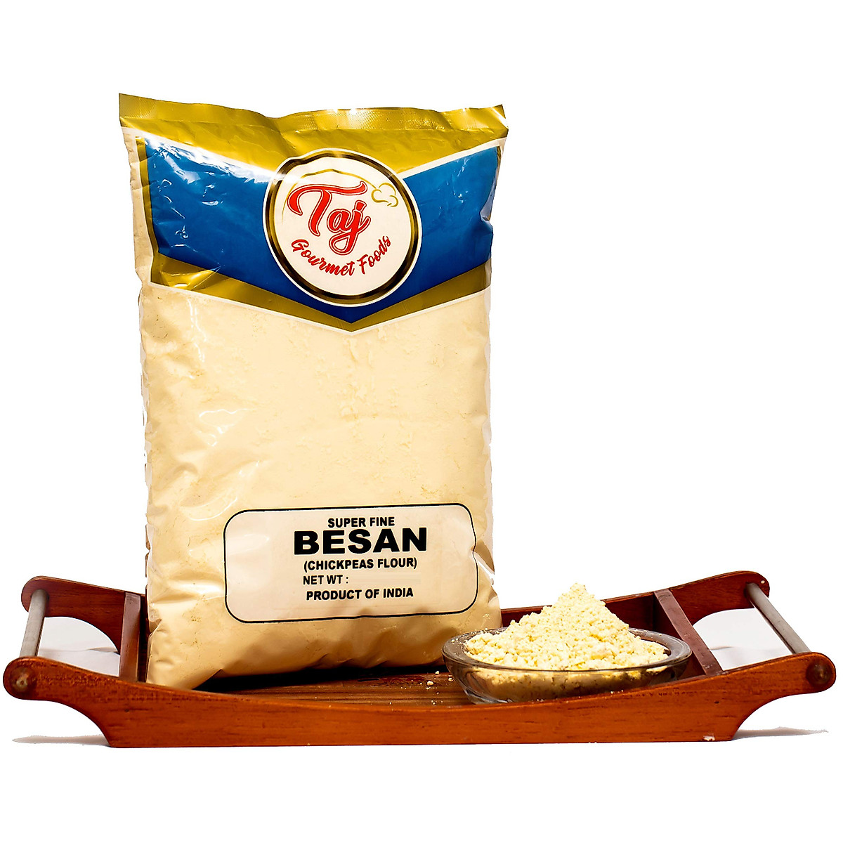 TAJ Premium Indian Besan Flour (Chick Pea, Gram Flour), (2-Pounds)