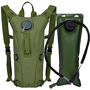 ATBP Military 3L Hydration Pack Reservoir Water Bladder Daypack Camel Backpack Hydration Pack with Water Bladder,Lightweight,BPA Free,for Running Cycling Hiking