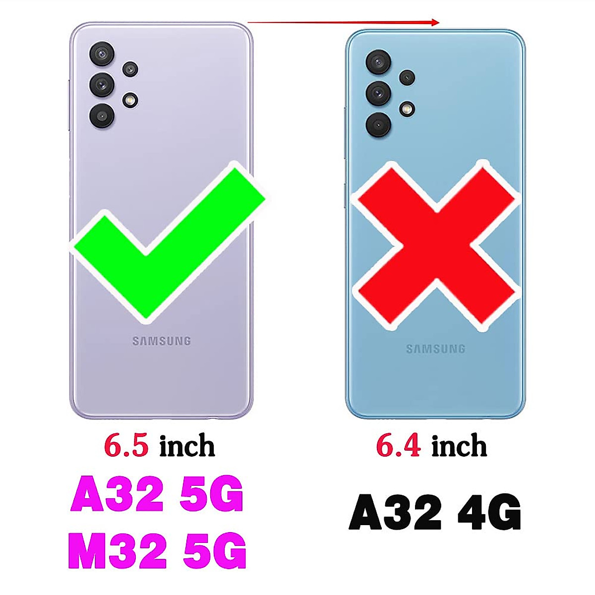 Furiet Detachable Crossbody Strap Wallet Case for Samsung Galaxy A32 5G 2021 6.5 inch Zipper Purse, Multi Card Slots and PU Leather Stand Phone Cover for M32 G5 A 32 32A S32 SM-A326U A326U Women Beige