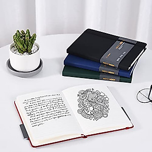 Comix Premium Lined Journal Notebooks - 160 Pages, 5.7 inches x 8 inches – Hardcover A5 Size, College Ruled, Pack of 4