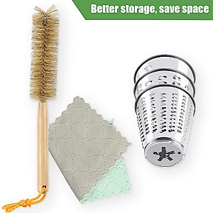 PROKITCHEN Thicken Slicer/Shredder Attachment for KitchenAid Stand Mixers,Vegetable Chopper, Salad Maker, Cheese Grater