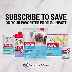 SlimFast Protein Shake, Chocolate- 20g Protein, Meal Replacement Shake Ready to Drink, High Protein with Low Carb and Low Sugar, 24 Vitamins and Minerals, 12 Count (Pack of 1) (Packaging May Vary)