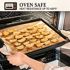 VITEVER Parchment Paper Sheets, Unbleached Parchment Baking Sheets, Precut Parchment Paper 12 x 16 IN, Non-Stick Parchment Paper for Baking Grilling Air Fryer Steaming Bread Cake Cookie - 50 Count