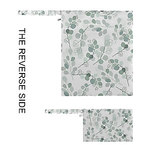 OTVEE Chic Eucalyptus Leaves Branch Wet Dry Bag, 2 Pcs Waterproof Reusable Wet Bag for Cloth Diaper Swimsuit