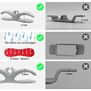 Cord Organizer for Appliances, 7 Pack Appliance Cord Winder Cable Organizer Stick On Appliances, 3 Extra Stickers