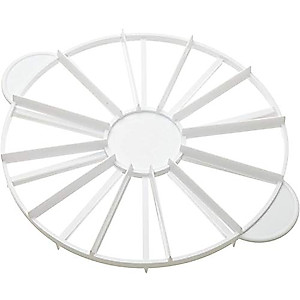 Round Cake Slice & Pie Slicer Marker, Cake Divider, Cheesecake Cutter, Double Sided Cake Portion Marker, 10 or 12 Slices-Works for Cakes Up To 16-Inches Diameter