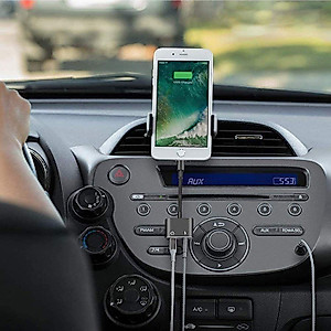 MFi Certified] Lightning to 3.5 mm Headphone Jack Adapter for iPhone, 2 in 1 Lightning to 3.5mm AUX Audio Charger Splitter Compatible with iPhone 14 13 12 11 XS XR X 8 7 Audio Earphone Adaptor