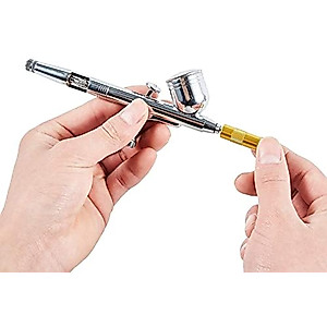 4 Set Airbrush Spray Gun Wash Cleaning Tools Needle Nozzle Brush Glass Cleaning Pot Holder