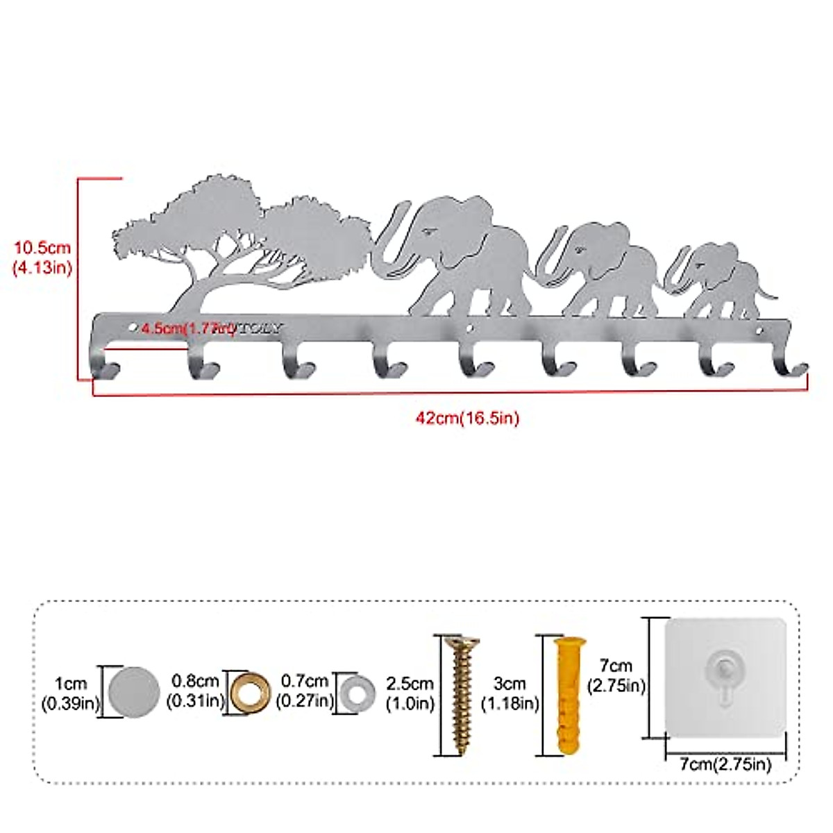 Autoly, Coat Rack Wall Mount installs The Door Hanger Hook Against The Wall, Coat Hanger Wall can Organize The Room. Coat Hooks Wall mounted9 Hooks 1 Piece，OriginalDesignwall Coat Rack。