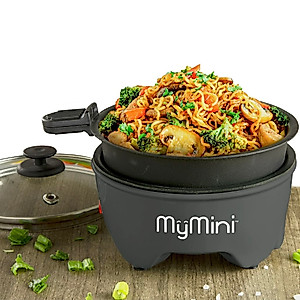 Mini Electric Hot Pot for Cooking: Portable Ramen Cooker: 5-in Multi-Functional Self Heating Pot, Non-Stick Electric Pot for Pasta, Noodles, Soup, Eggs, Portable Cooking Pot, Lazy Pot
