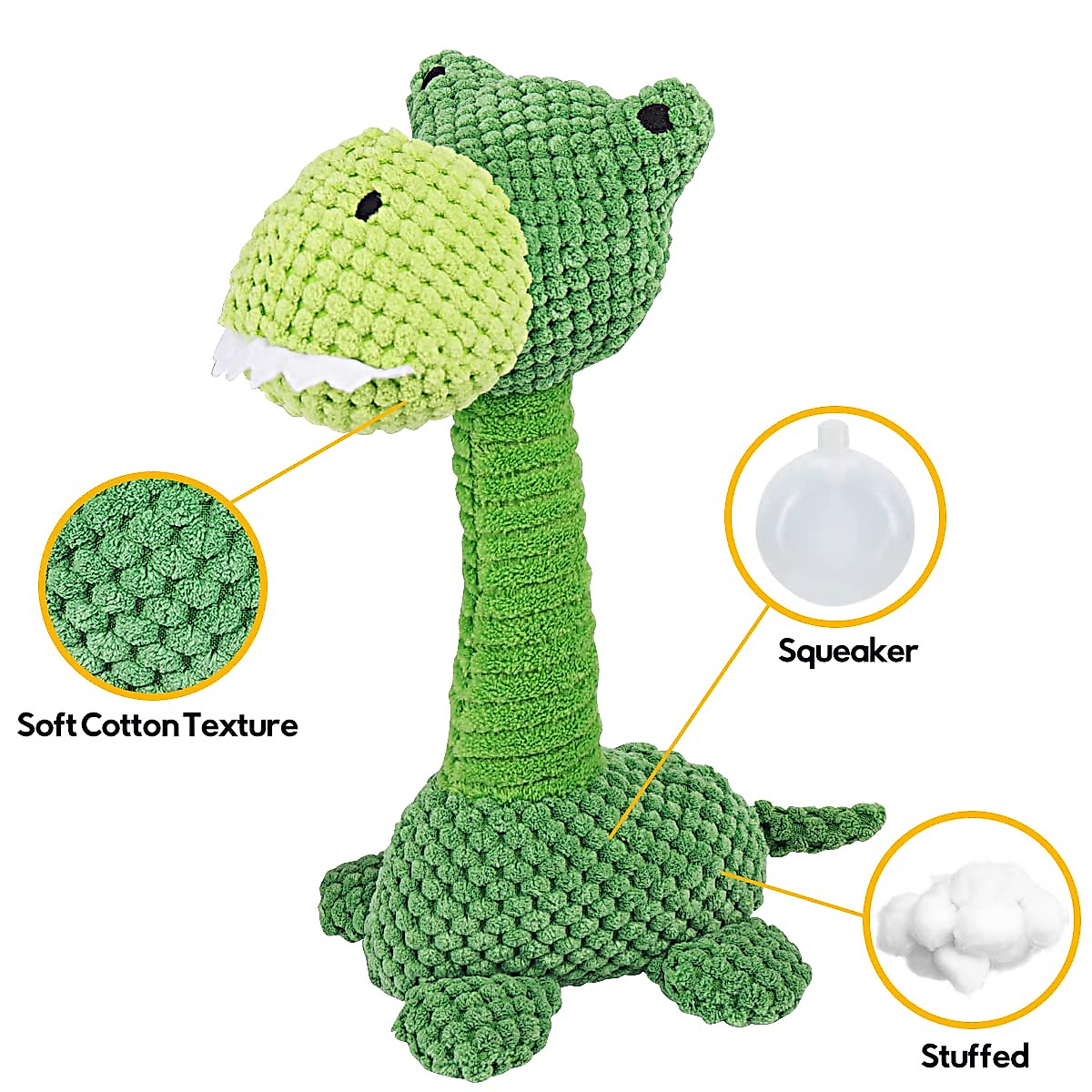 KuddelMuddel Squeaky Plush Dog Toy Set, Stuffed Fun Elephant and Cute Frog, Interactive Soft Chew Pet Toy for Puppies, Small Medium and Large Breed Holiday Birthday Gift (2 Pack)