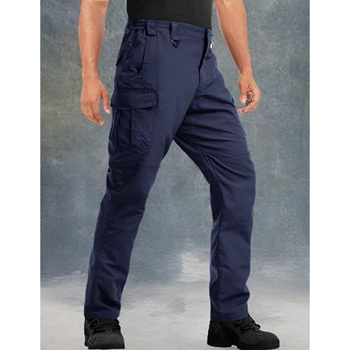 MAGCOMSEN Hiking Pants for Men Quick Dry Military Pants Tactical Pants 9 Pockets Outdoor Pants for Men Lightweight Pants Navy 38