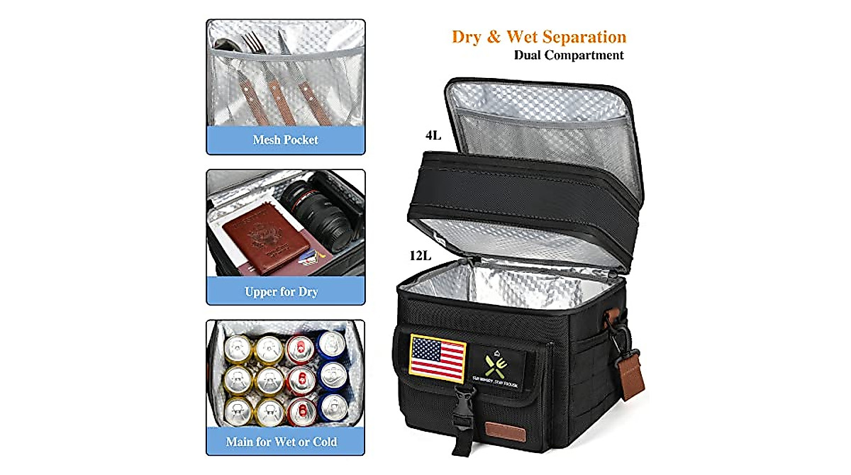 LOKASS Tactical Lunch Box - Insulated & Expandable Cooler
