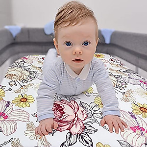 Bassinet Sheet, Jersey Cotton for Baby Boy/Girl, Fitted Sheets Flexible for Most Bassinet Mattress