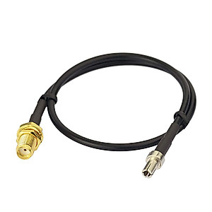 Eightwood TS9 Male to SMA Female Bulkhead External Antenna Adapter Cable 12 inch (2-Pack) for 4G LTE AT&T Verizon Netgear USB Modem MiFi Hotspot Nighthawk MR1100 AC791L 7730L