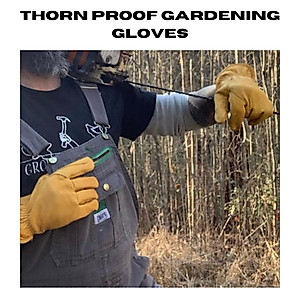 Golden Stag Iron Fencer Work Glove- 207 X-Large Cowhide Leather Fencing Gloves for Men Heavy Duty Double Palm, Guantes de Trabajo Para Hombre, Men Barbed Wire, Ranch, 207XL