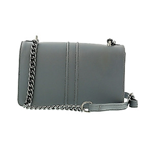 Pierre Cardin Grey Leather Large Structured Shoulder Bag for womens