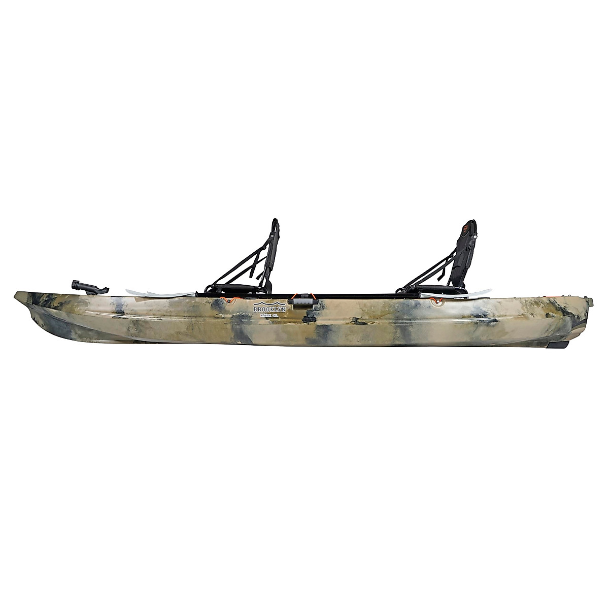 Brooklyn 13.0 Pro Tandem Kayak 12-Foot, 8 inch 2 or 3 Person Sit On Top Fishing Kayak (Green Camo)