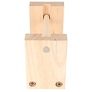 Emoshayoga Yarn Ball Holder, Widely Used Crochet Yarn Holder Solidwood Easy Assembly Rotatable Sturdy Durable for Sewing