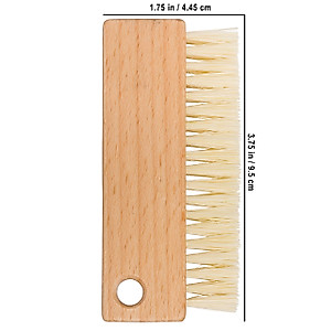Redecker Tampico Fiber Nail Brush with Oiled Beechwood Handle, Slim Design with Hanging Loop, 3-3/4-Inches, Made in Germany