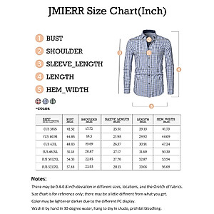 JMIERR Mens Button Up Shirts Long Sleeve Dress Shirts Plaid Slim Fit Fasion Casual Clothing, US 49(2XL), A Green