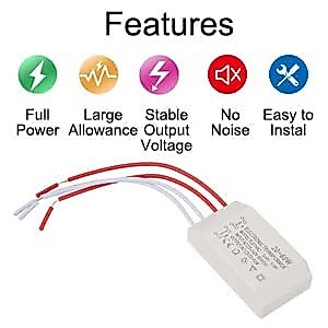 Electronic Transformer 220V to AC 12V Buck Transformer Voltage Converter 20-60W Smart power Driver Full Power
