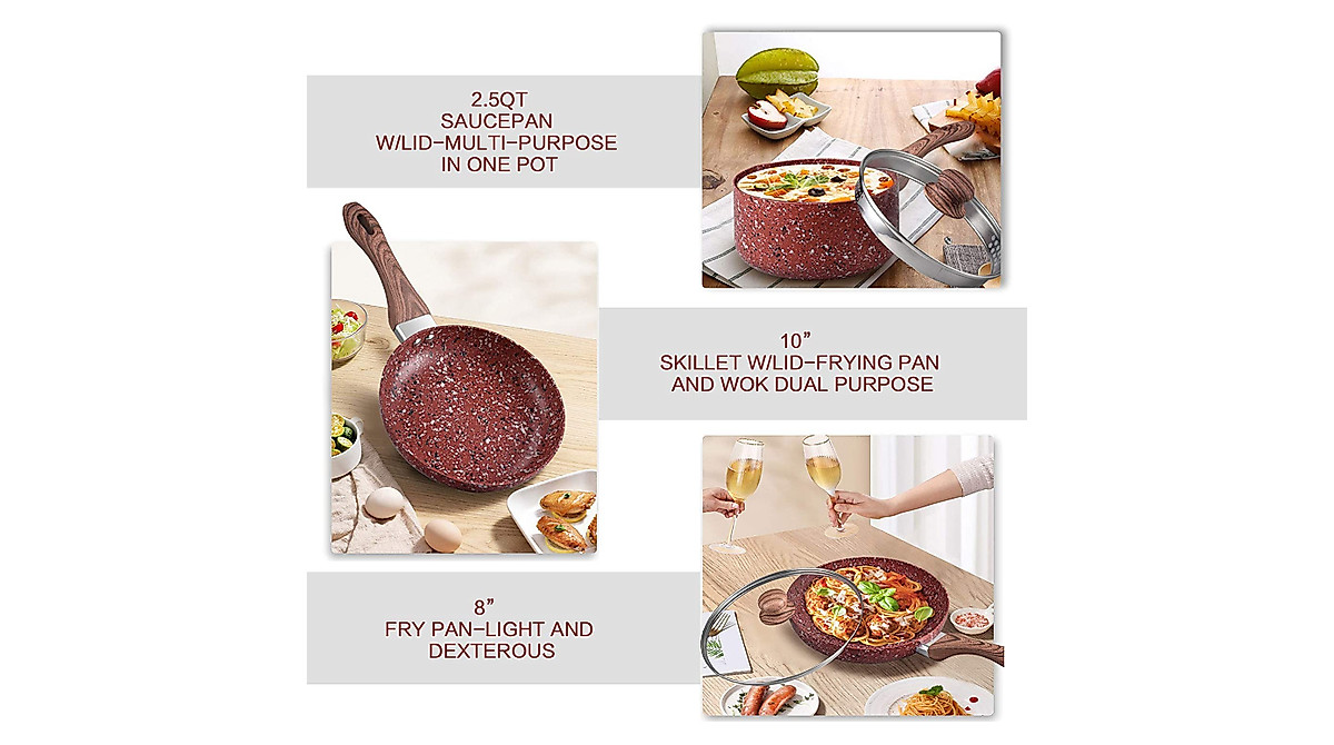 KOCH SYSTEME CS Nonstick Cookware Set - Safe & Induction Ready