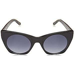 Marc Jacobs Women's Marc 450/G/S Cat Eye Sunglasses, Black/Gray Shaded, 55mm, 20mm