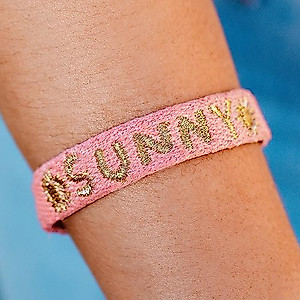 Pura Vida Bracelets Pack Sunny Waves & Spins Bracelet Stack - Set of 3 Stackable Bracelets for Women, Cute Bracelets for Teen Girls - 1 Beaded Bracelet, 1 Woven Bracelet, & 1 String Bracelet,