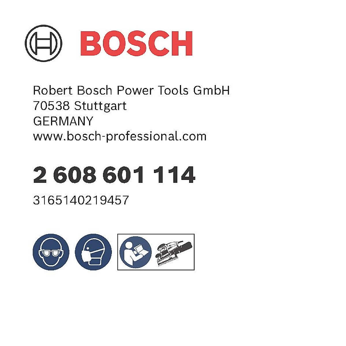 Bosch 2608601114 Grinding Plate For GEX150AC Extra Soft 5.9In