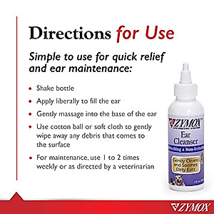 Zymox Ear Cleanser Solution for Dogs and Cats, 4oz