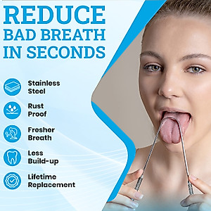 SV’s Tongue Scraper |Tongue Scraper for Adults & Kids |Tongue Scraper and Cleaner| Stainless Steel Tongue Scrapers | Bad Breath Treatment| Oral Care