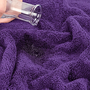 Cotton Paradise Oversized Bath Sheet, 100% Cotton 40x80 Clearance Bath Towel Sheet, Turkish Extra Large Bath Towel for Bathroom, Purple Bathsheet