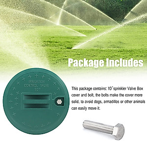 Bandelt 10" Valve Box Cover Lid Replacement for Sprinkler System Irrigation Circular Valve Box Lid